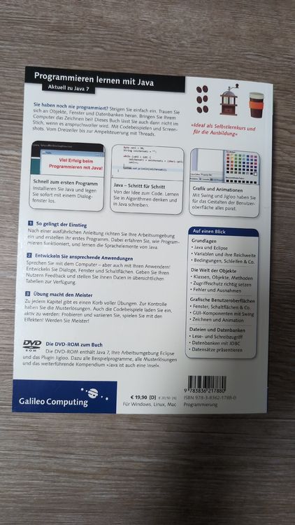 Java Programmieren lernen - Top Zustand, inkl. DVD! (Gebraucht) in ...