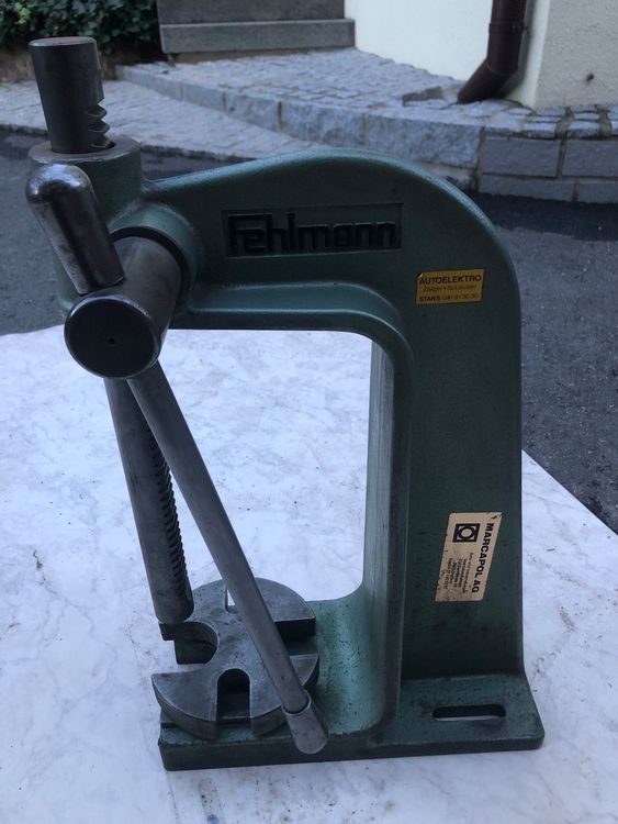 Fehlmann Dornpresse Werkstattpresse Stempelpresse (Gebraucht) in Plons ...