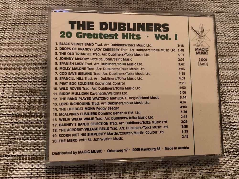The Dubliners – 20 Greatest Hits Vol. 1 (Gebraucht) in für CHF 1 – mit ...