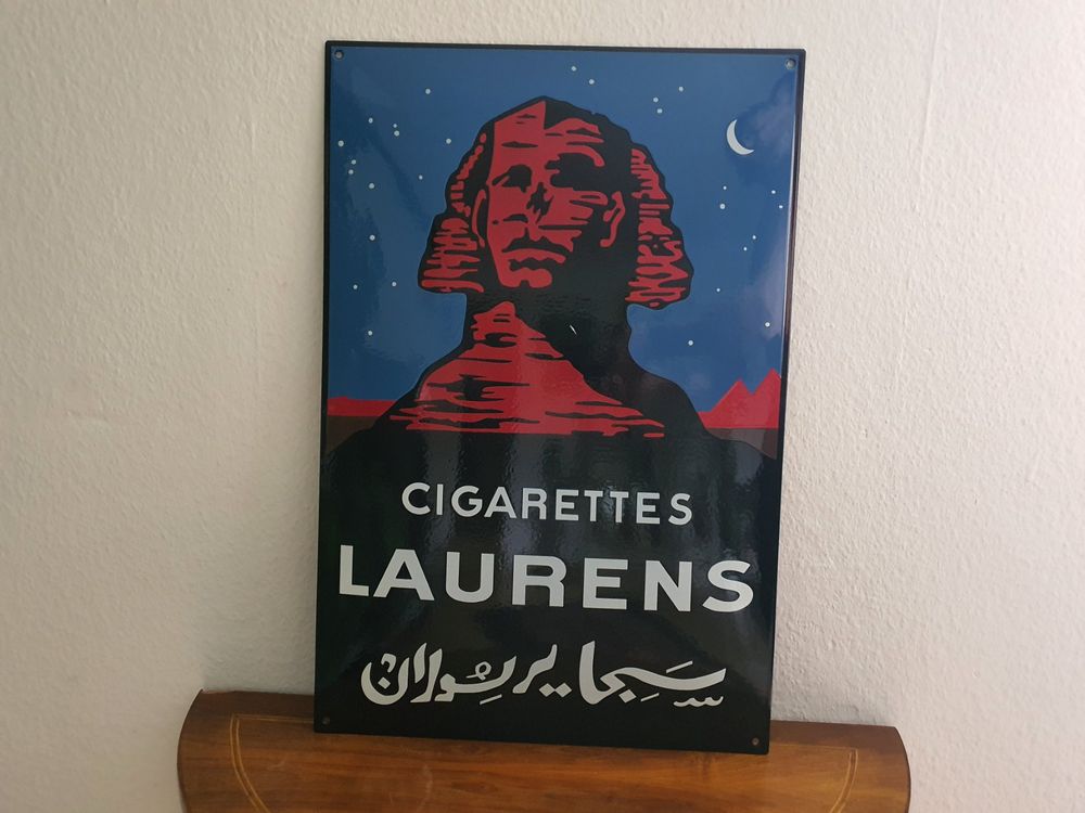 Grosses Emailschild Laurens Cigarettes Emaille Schild Retro (Neu ...