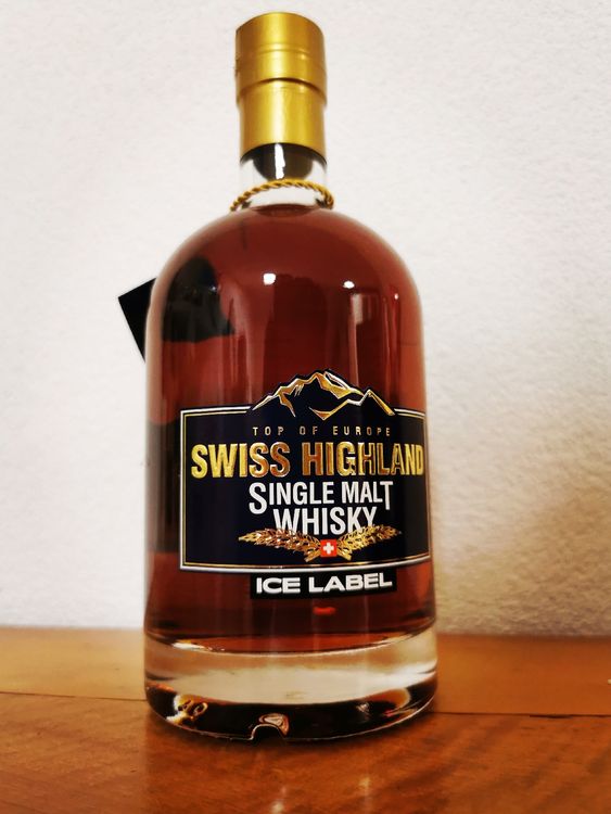 Swiss Highland Single Malt "Ice Label" (Neu und originalverpackt) in ...