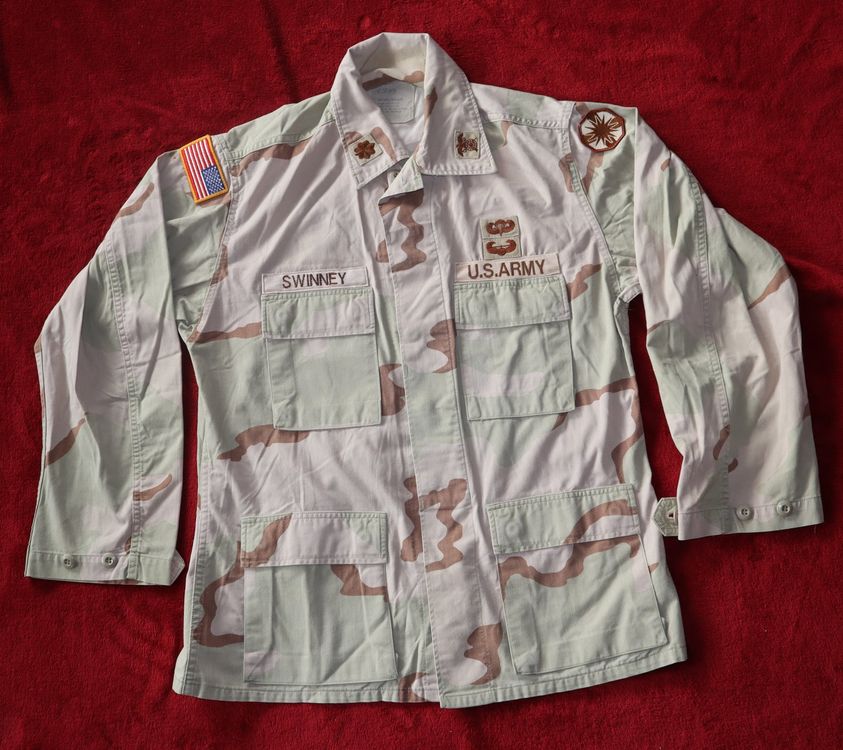 US Army DCU Shirt und Hose Major Quartiermeister 13th COSCOM (Gebraucht ...