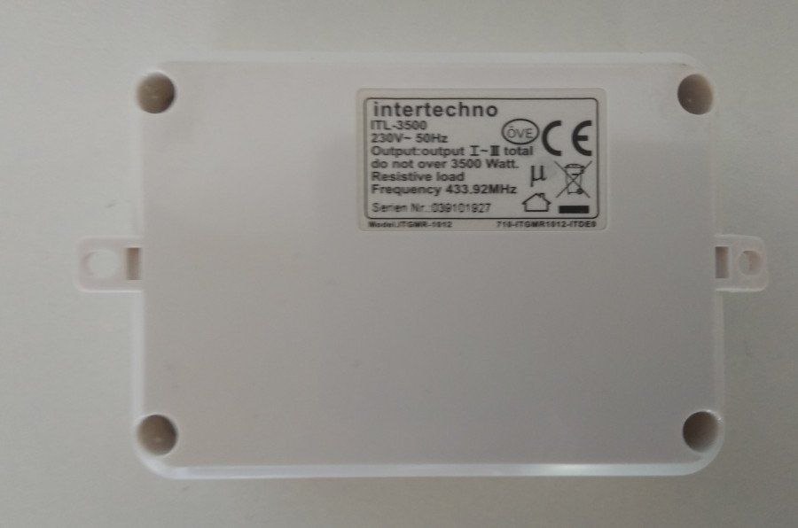 Funk 3-Kanal-Schaltempfänger Intertechno ITL-3500 (Gebraucht) in Grüningen für CHF 8 – mit ...