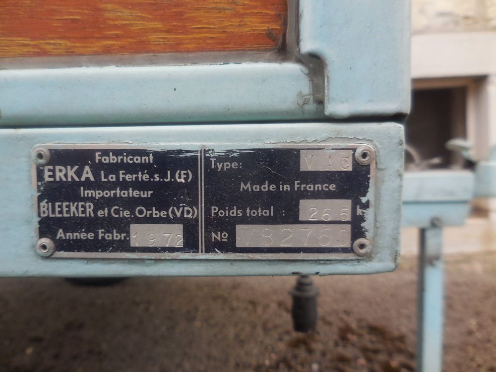 Remorque légère " Erka " (Gebraucht) in Les Bioux für CHF 250 – nur ...