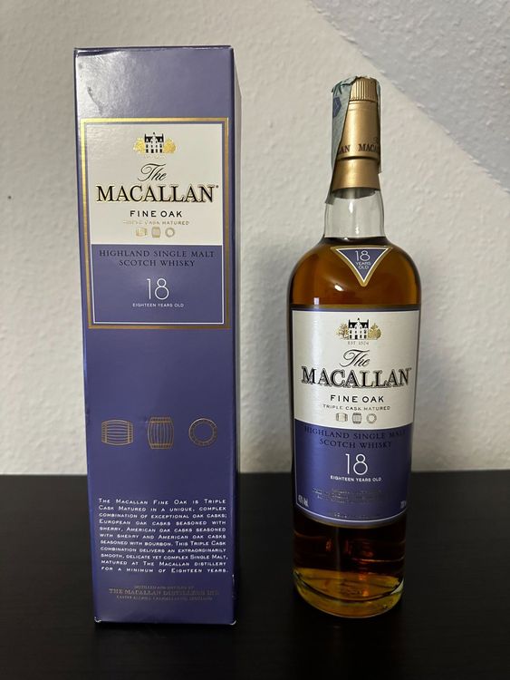 Macallan Fine Oak 18 Jahre - Triple Cask Matured | Kaufen auf Ricardo Macallan Fine Oak 18 Jahre - Triple Cask Matured | Kaufen auf Ricardo