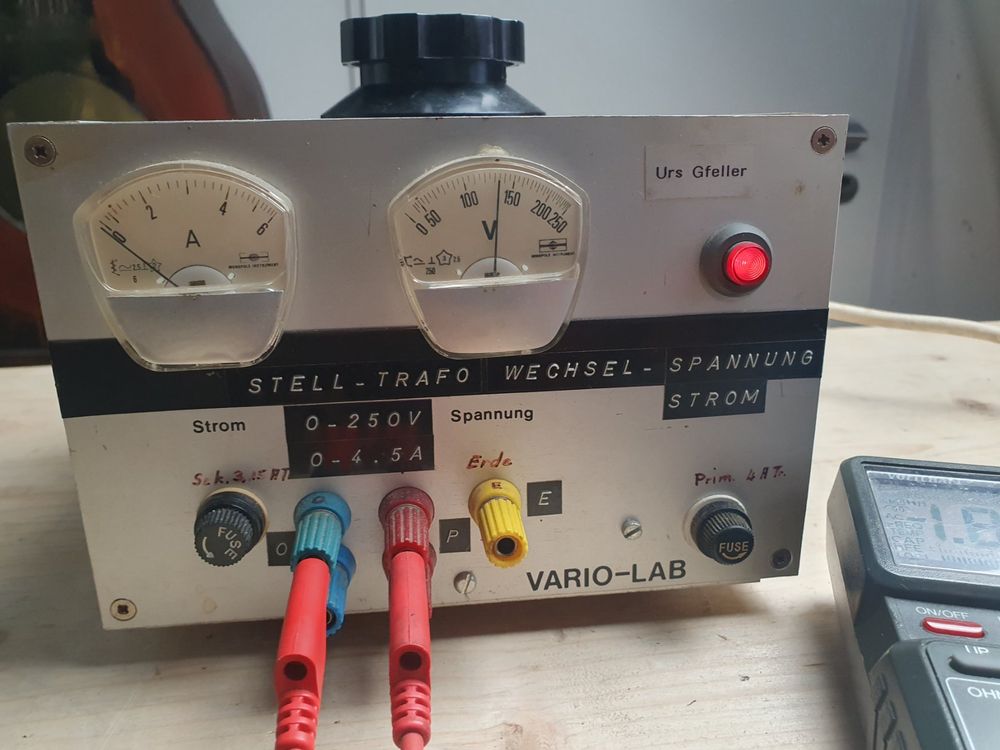 Stelltrafo - wie VARIAC - VARIO-LAB - Wechselstrom - 5 A/250 (Gebraucht ...
