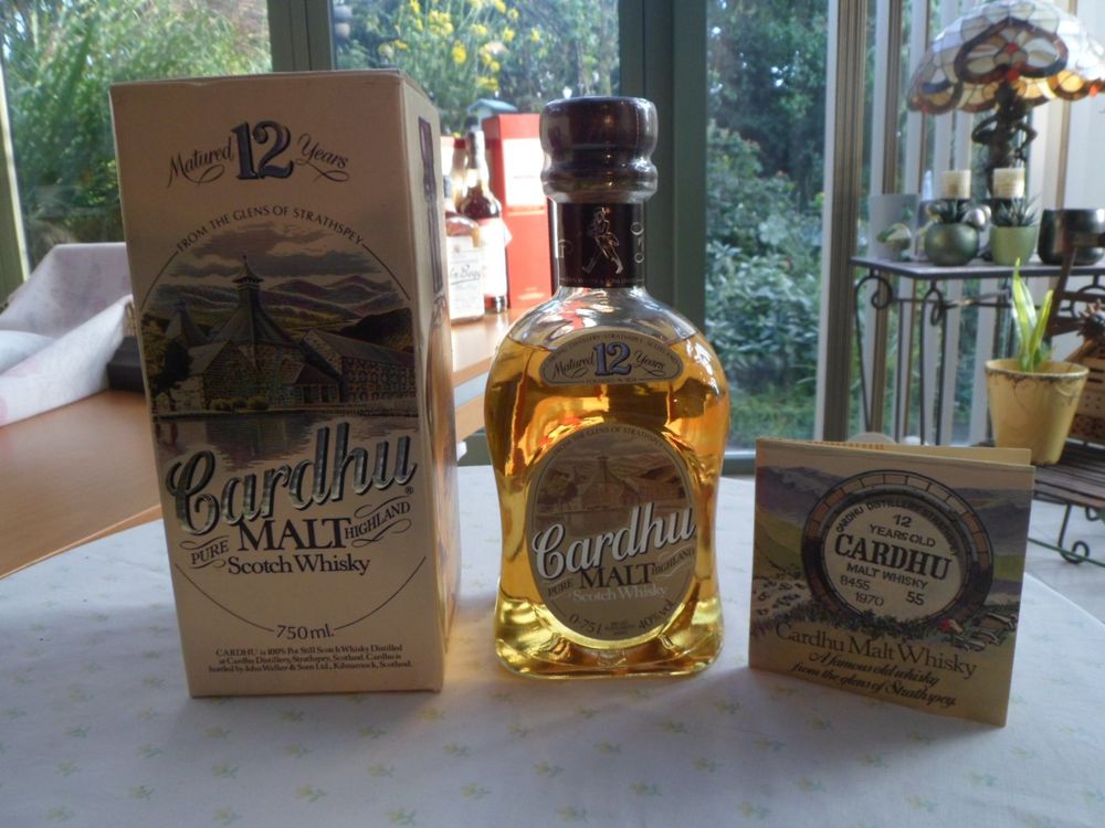 Cardhu Pure Malt Whisky 12 YO, 75 cl, D:1970er, B:1980er J. (Neu und ...