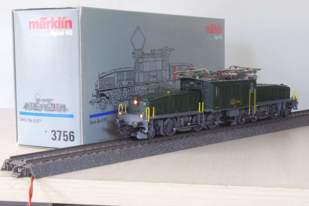 Märklin 3756 SBB/CFF Krokodil 13303 Digital H0 AC OVP (D'occasion) à ...