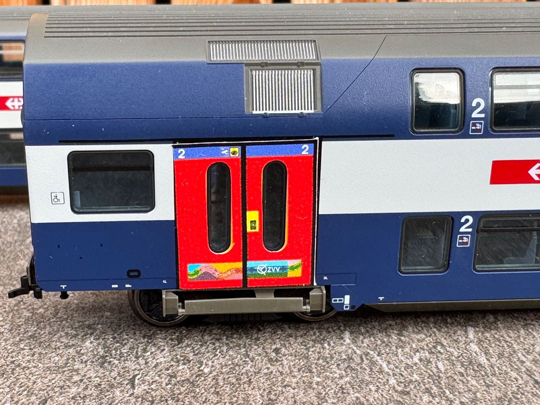 SBB ZVV Fleischmann H0 2er Set S-Bahn 2.Klasse neues Logo (Gebraucht ...