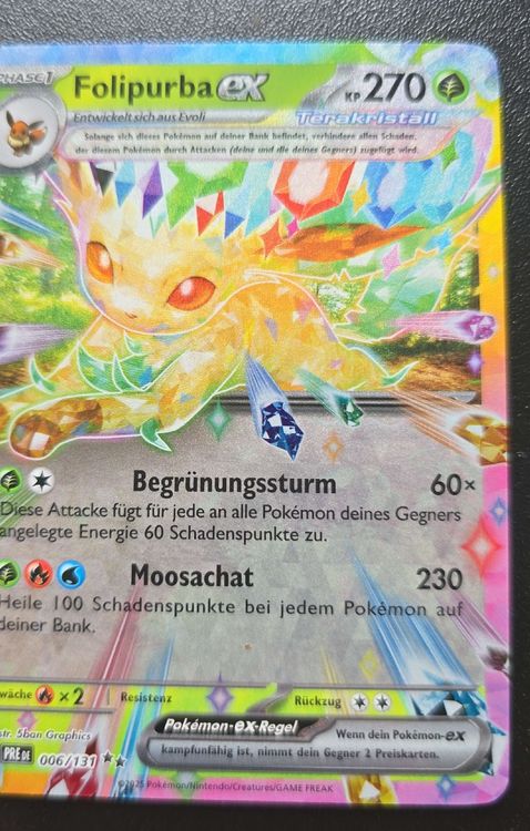 Folipurba EX - Pokémon Karte - Top Zustand (Gebraucht) in Oberbüren für ...