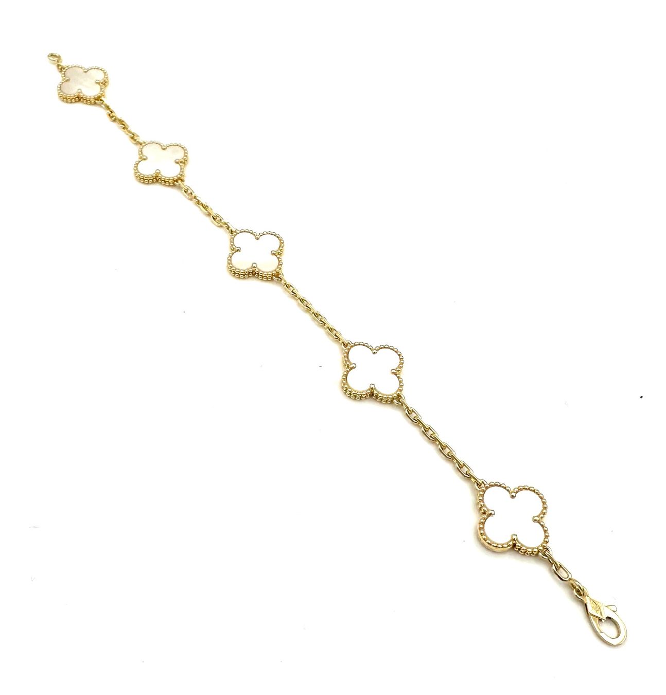 VAN CLEEF. Collection "Alhambra vintage", bracelet nacre (D'occasion) à ...