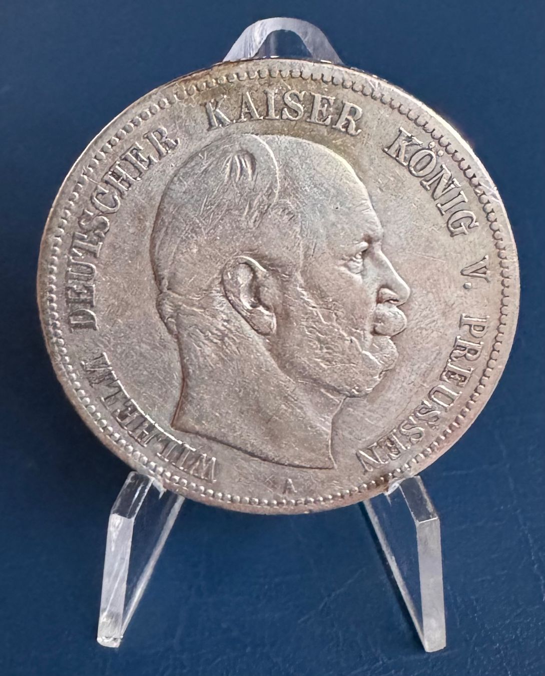 5 Mark Deutsches Reich 1874, Wilhelm, Silbermünze Top! (Gebraucht) in ...