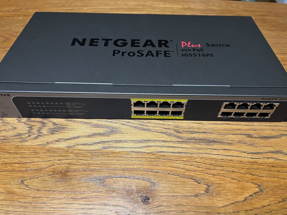 Netgear JGS516PE 16-Port Managed PoE Switch (Gebraucht) in Alpnachstad ...