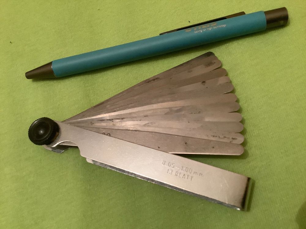 Blattlehre Fühlerlehre 13 Blatt 0.05-1mm | Kaufen auf Ricardo