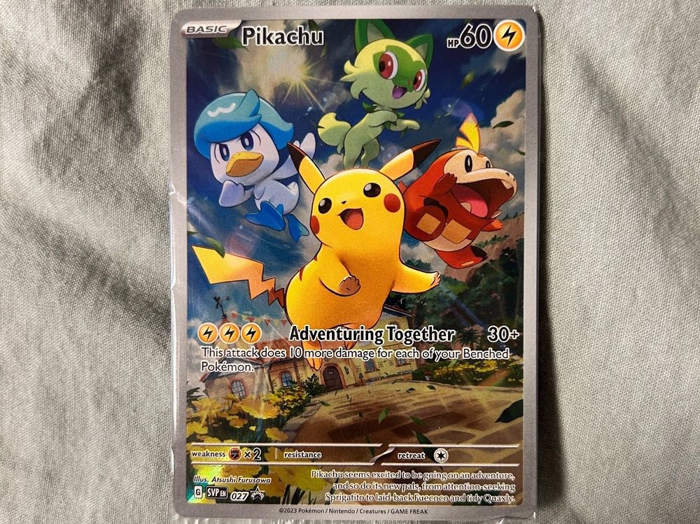 Pikachu promo SVP 027 EN sealed | Kaufen auf Ricardo