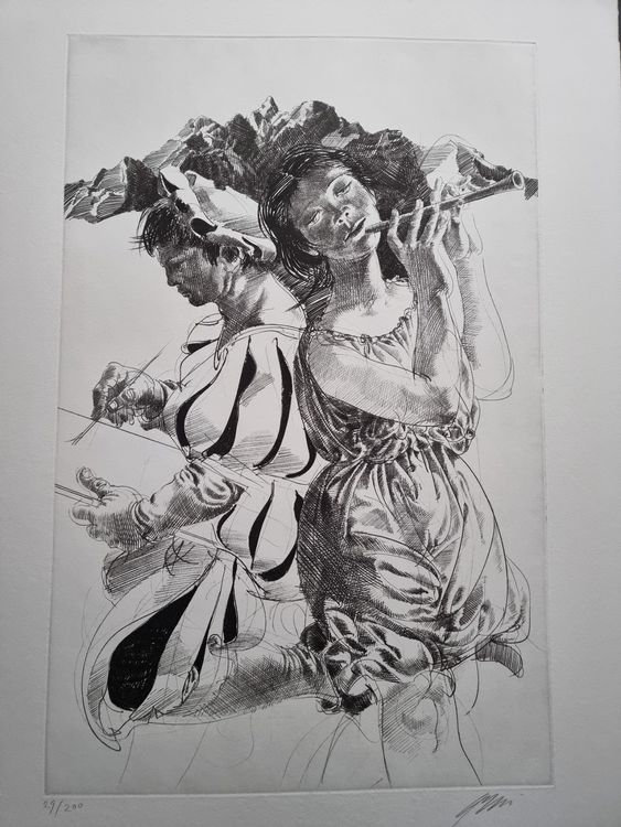 HANS ERNI KALTNADELRADIERUNG SIGNIERT NUMMERIERT (Gebraucht) in Gersau für CHF 99 – mit ...