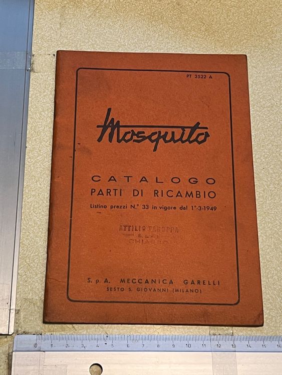 buch, heft, mosquito teilekatalog motor 1949 (Gebraucht) in Emmenmatt ...