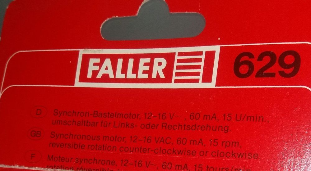 Faller 629 - Synchronmotor neuwertig (Neu (gemäss Beschreibung)) in für ...