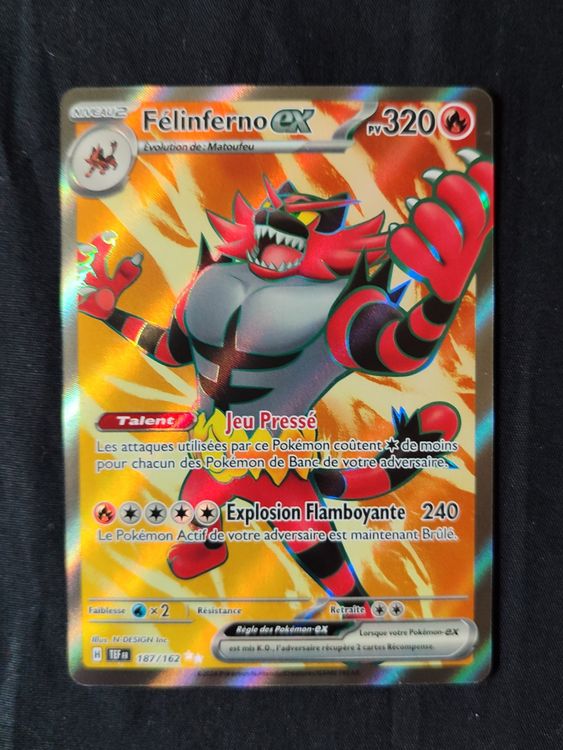 Cartes Pokemon Félinferno EX Forces Temporelles FR Français (Gebraucht ...