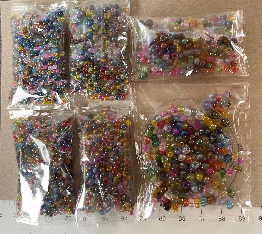 Set Glas Perlen Glasperlen 2+3+4mm - Basteln (Neu und originalverpackt) in Leuggern für CHF 5.5 ...
