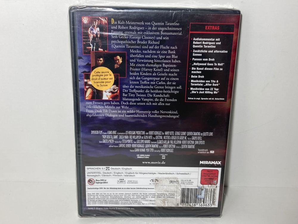 From Dusk Till Dawn DVD Uncut OVP (Neu und originalverpackt) in Wilderswil für CHF 4.9 – mit ...