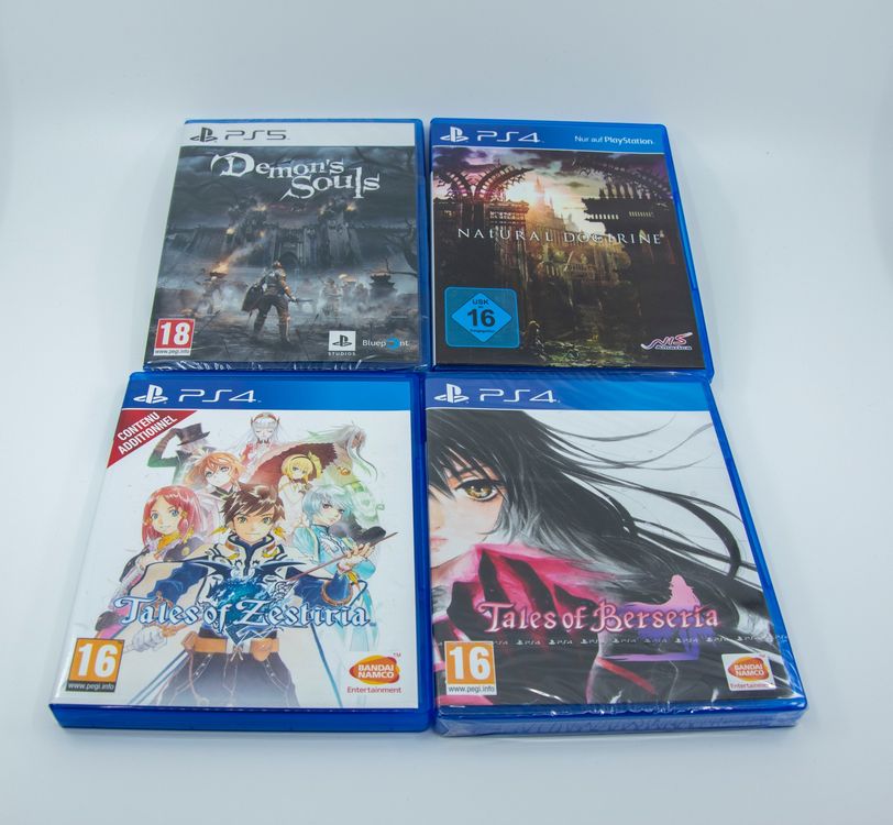 4x PS4/PS5 - Tales of, Demon's Souls, Natural Doctrine (Neu (gemäss ...