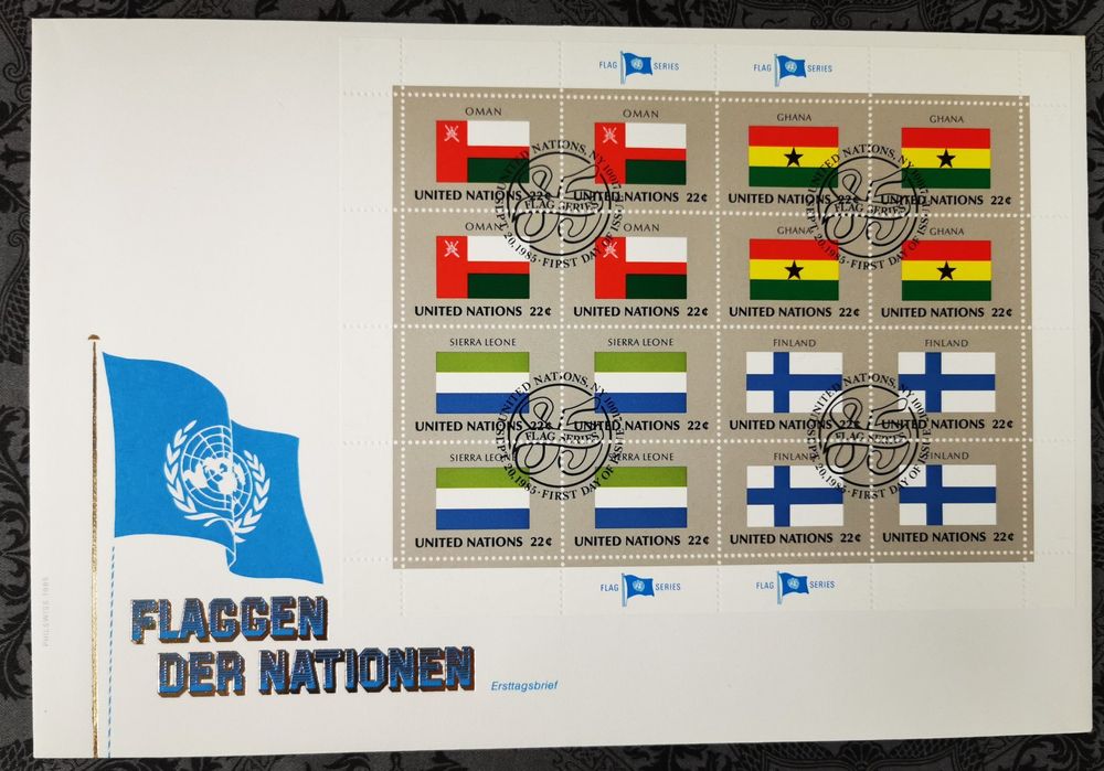 6x Gross FDC / Ersttagsbrief Flaggen der Nation 1986 | Kaufen auf Ricardo