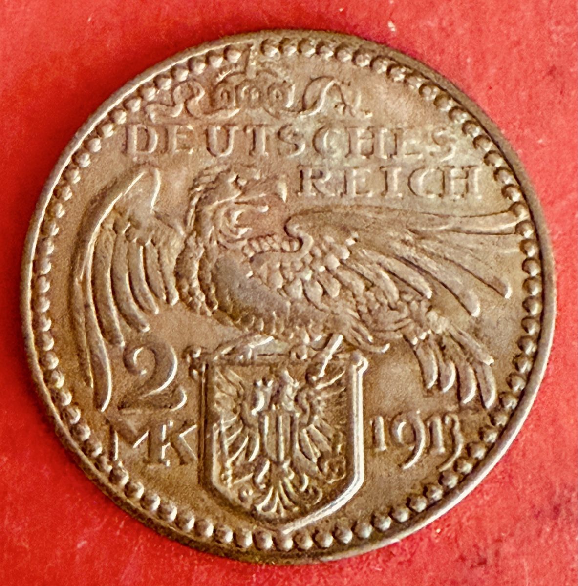 Wilhelm II 2 Mark Deutsches Reich Karl Götze Probe Münze! (Gebraucht ...