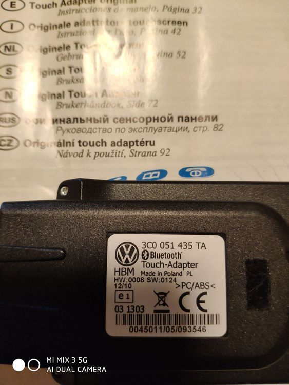 Original VW Bluetooth Touch Adapter (Gebraucht) in Zizers für CHF 69 ...
