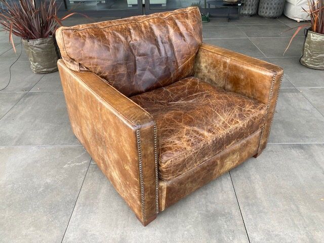 Leder Sessel „Vintage Look“ (Gebraucht) in Allschwil für CHF 320 – nur ...
