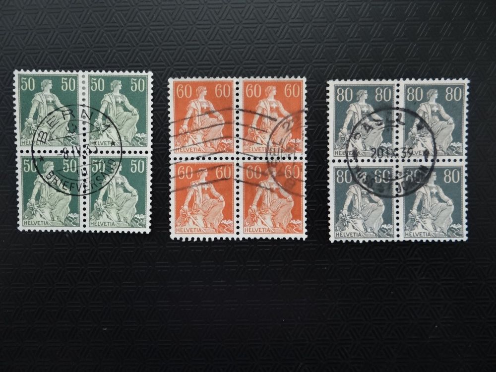 Lot Viererblöcke Helvetia mit Schwert SBK CHF 590.-- (Gebraucht) in Kriens für CHF 29 – mit ...