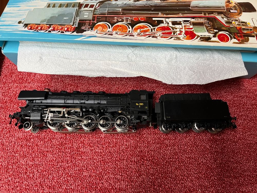 Märklin 3045 seltene dänische Dampflok 205 DSB OVP von 1967 | Kaufen ...