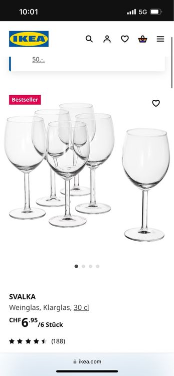 Gin Glaser Ikea