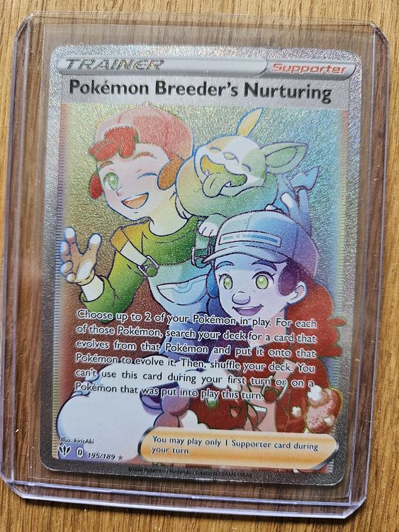pokemon trainer 195/189 breeder s nurturing. Full art eng (Neu (gemäss ...