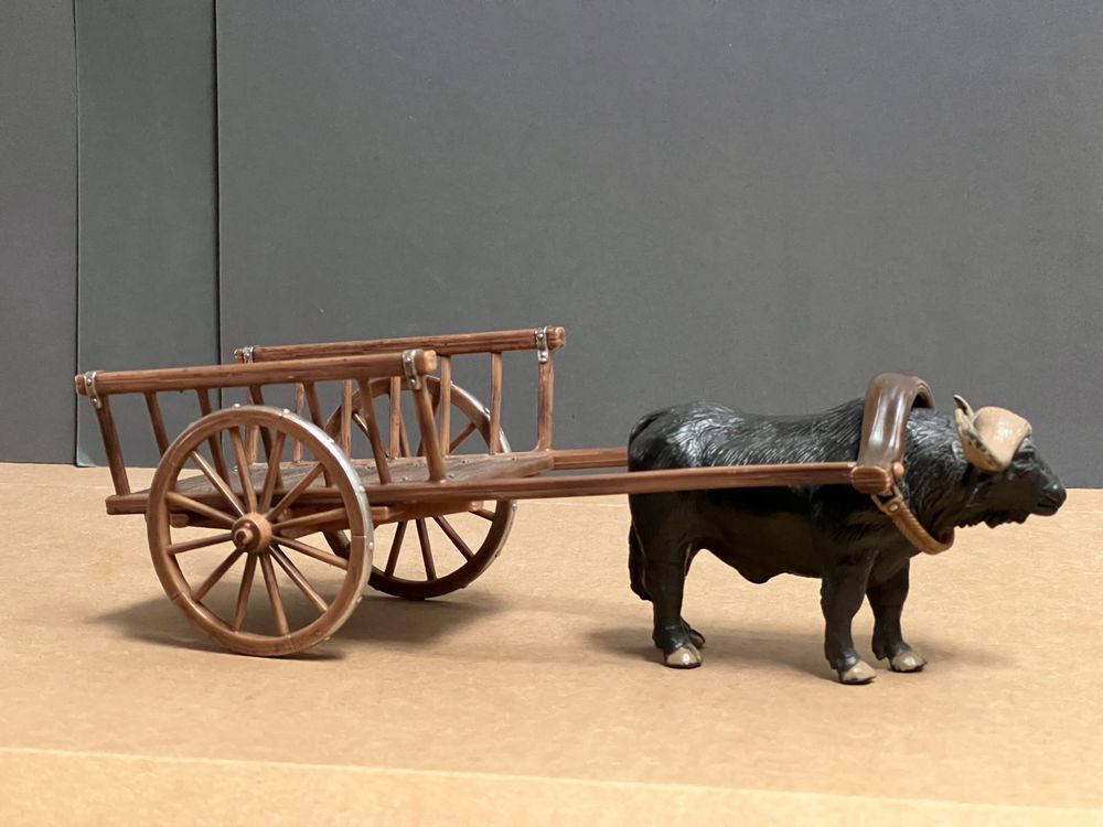 Schleich Ochsenkarren 42008 Rarität mit Büffel (Gebraucht) in ...