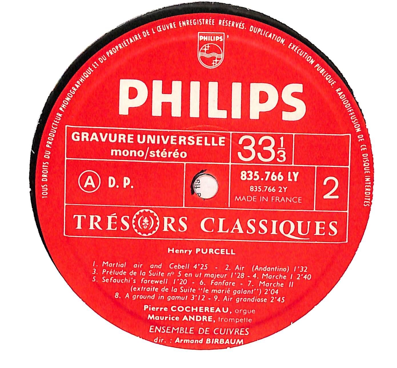 Purcell A Notre-Dame - Pierre Cochereau, Maurice Andre (Gebraucht) in ...