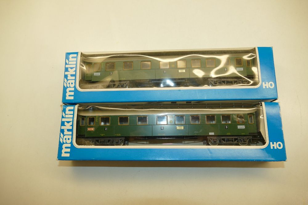 Märklin H0: 2xDR 1./2./3. Kl. D-Zug-Wagen (Neu (gemäss Beschreibung ...