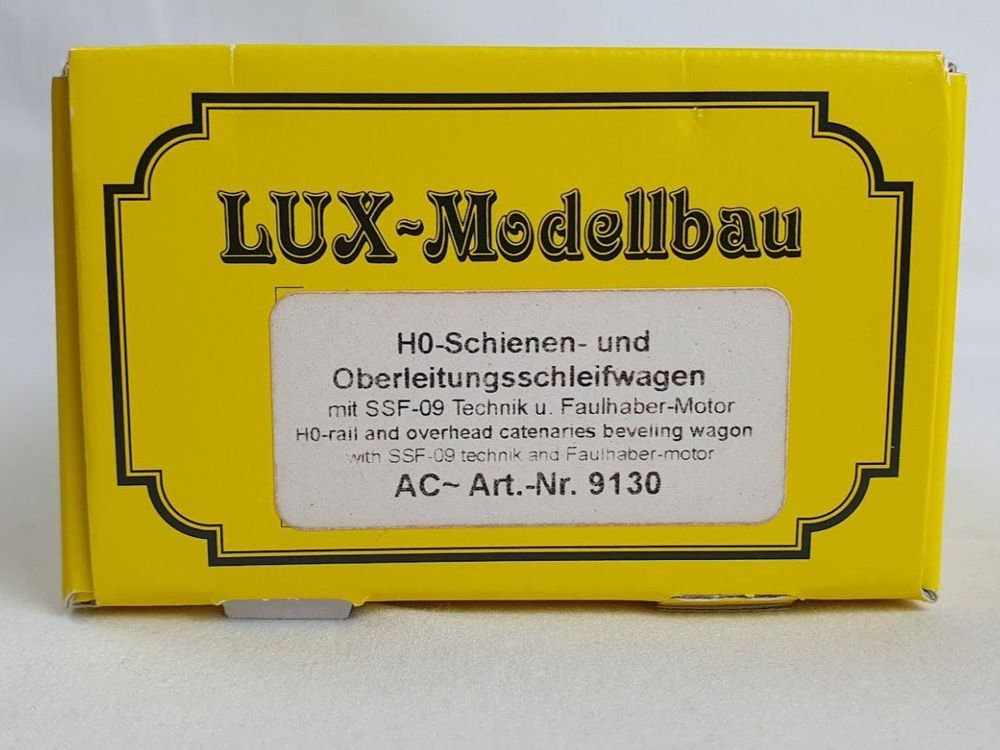 LUX 9130 Schienen- und Oberleitungsschleifwagen AC, OVP (Gebraucht) in ...