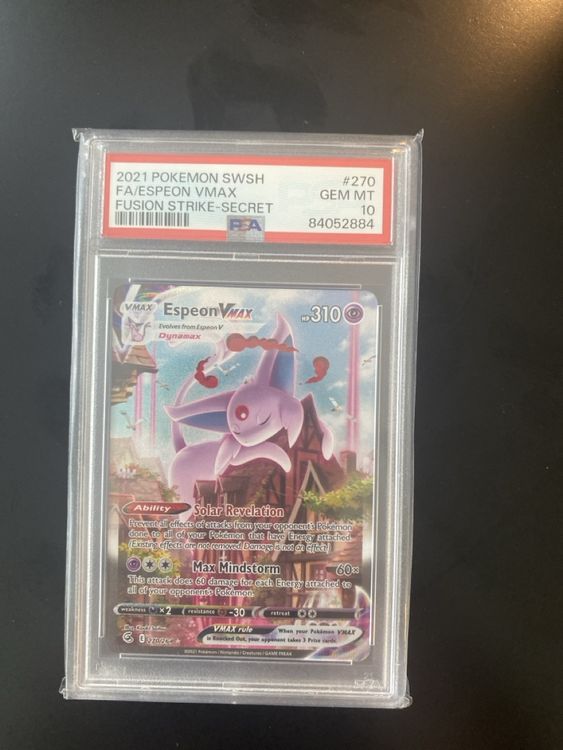 PSA 10 Espeon VMAX 270/264 Alternate Art Rainbow Rare | Kaufen auf Ricardo