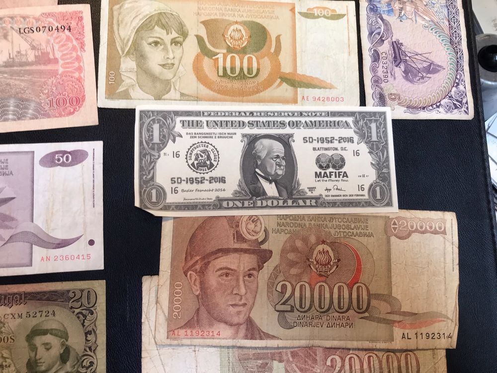 20 antike Banknoten Welt und 1 Fun Note (Gebraucht) in für CHF 2 – mit ...