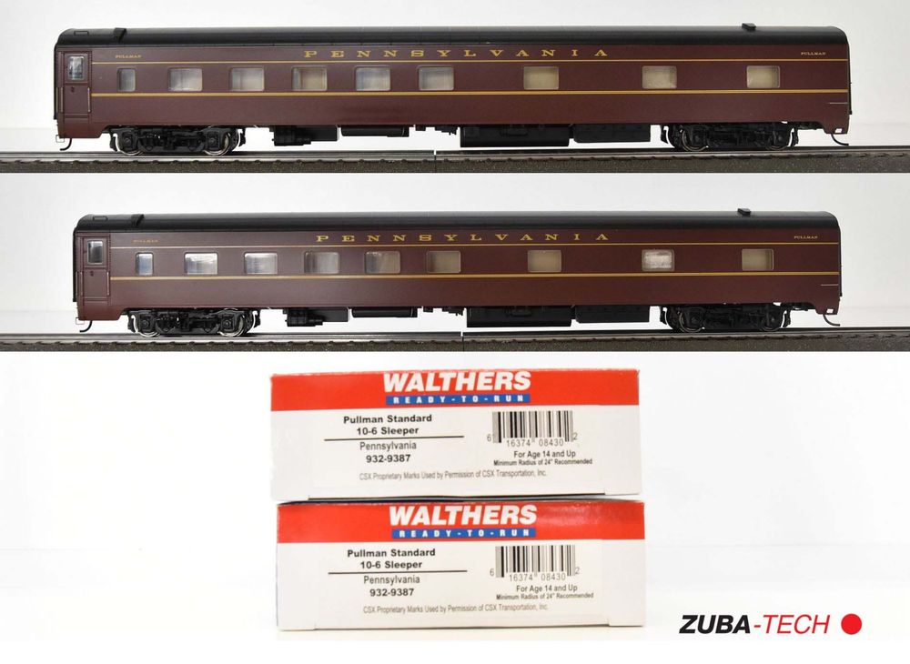 Walthers 2x Pullman-sleeper PRR H0 GS mit OVP (Neu (gemäss Beschreibung ...