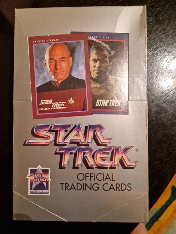 Boîte de cartes STAR TREK de 1991, éd. 25ème anniversaire (Neu und ...
