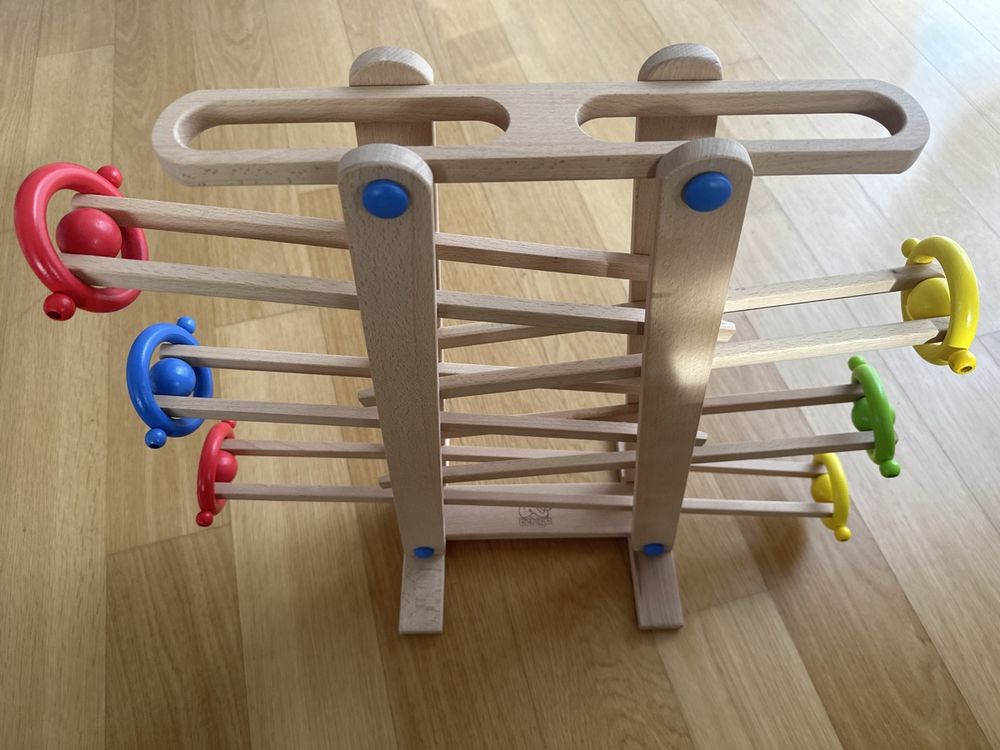 Beluga - (8-tlg. Set) Rollipop Holz Kugelbahn | Kaufen auf Ricardo