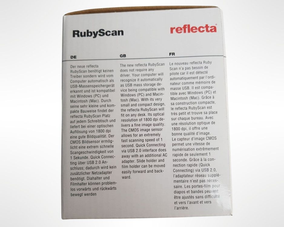 REFLECTA Ruby Scan Film-/Diascanner | Kaufen auf Ricardo