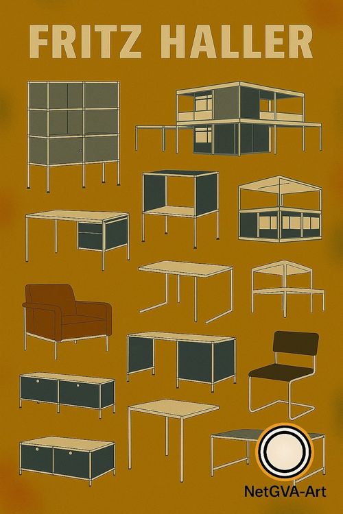 Affiche - Poster - "FRITZ HALLER – Modularité et Design (Neu und ...