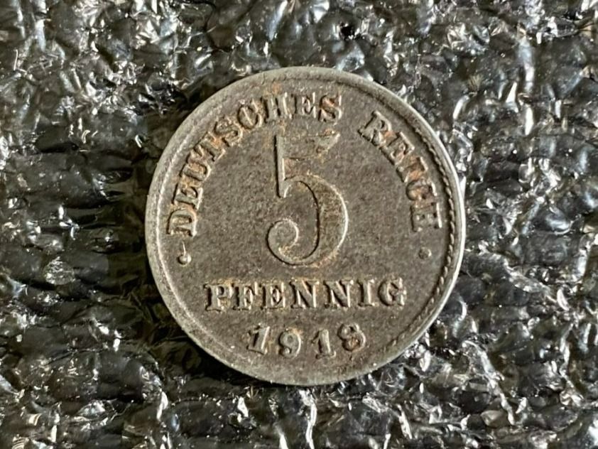 DE 5 Pfennig Deutsches Reich 1918 F (Gebraucht) in Hünenberg für CHF 1 ...