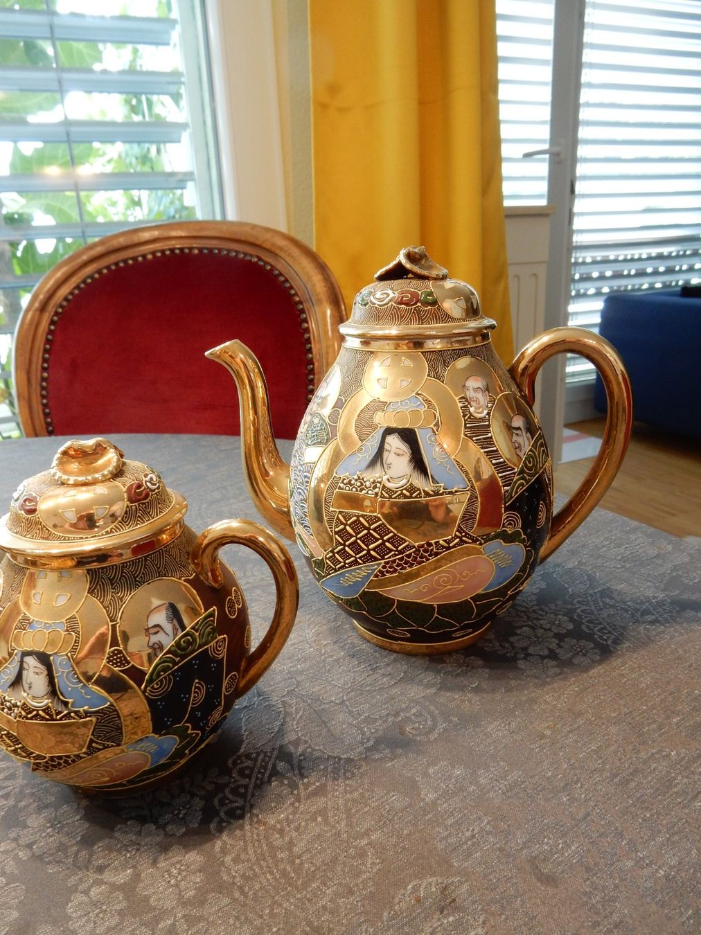 Japanisches Teeservice Satsuma erste Hälfte 20. Jahrhundert (Gebraucht ...