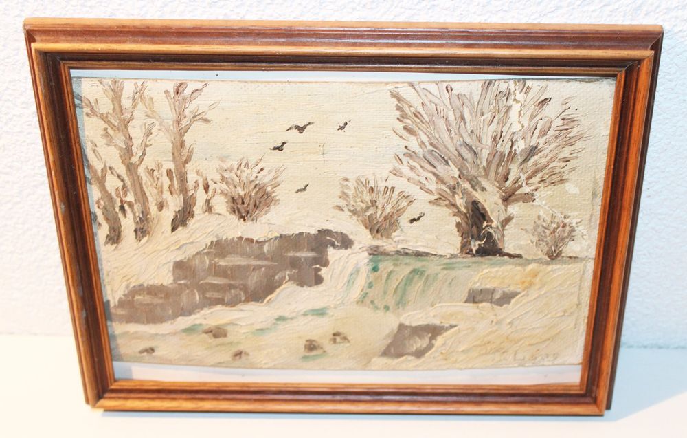 Bild Landschaft - Ölbild (Gebraucht) in Sursee für CHF 12 – mit Lieferung auf Ricardo kaufen