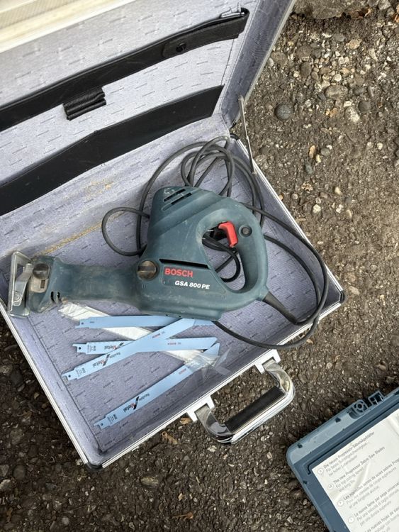 Bosch GSA 800 PE Recipro Säge im Koffer mit Sägeblätter (Gebraucht) in ...