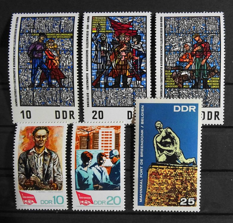 DDR 1968, 6 Werte **postfrisch (Neu (gemäss Beschreibung)) in Haslen GL für CHF 0.4 – mit ...